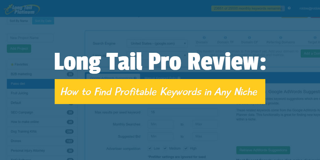 Long Tail Pro Review: Find Profitable Keywords in Any Niche
