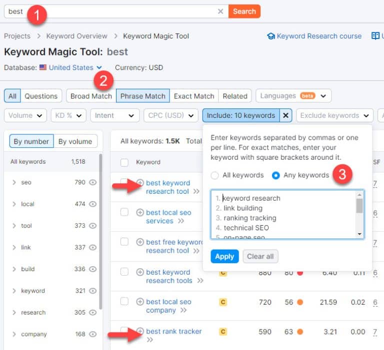 How To Use Semrush For Keyword Research (Including Template)